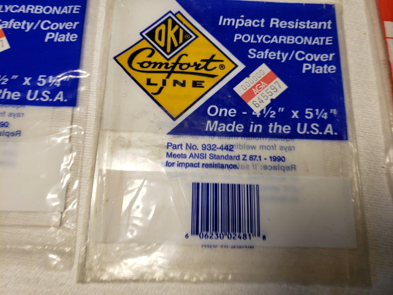 Safety Lens, lot of 7, size 4-1/2 x 5-1/4, polycarbonate safety plates ...