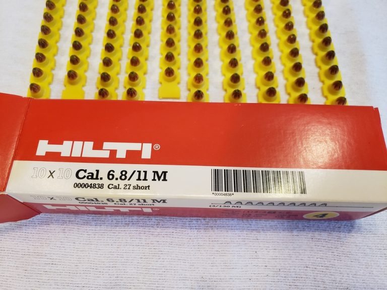 Hilti 100 pack Cal. 6.8/11M 3/130 #00004838 Cal. 27 Short #4 – Made in ...