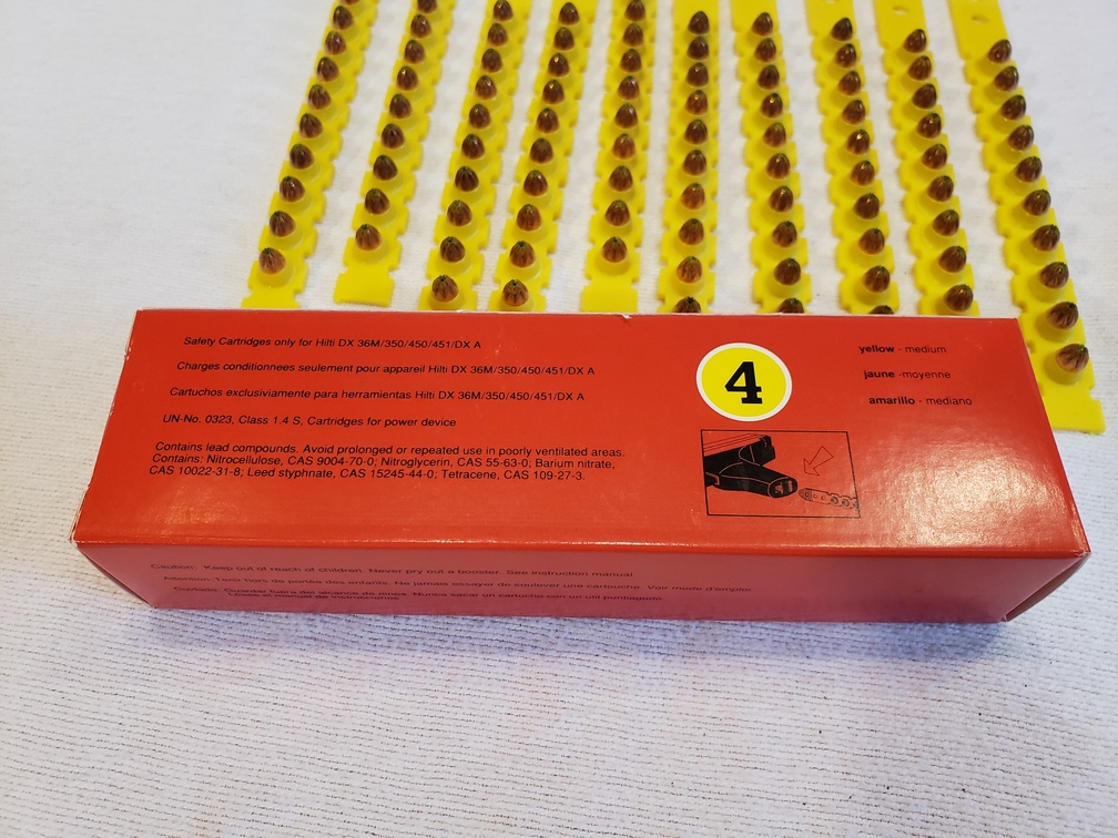 Hilti 100 pack Cal. 6.8/11M 3/130 #00004838 Cal. 27 Short #4 – Made in ...