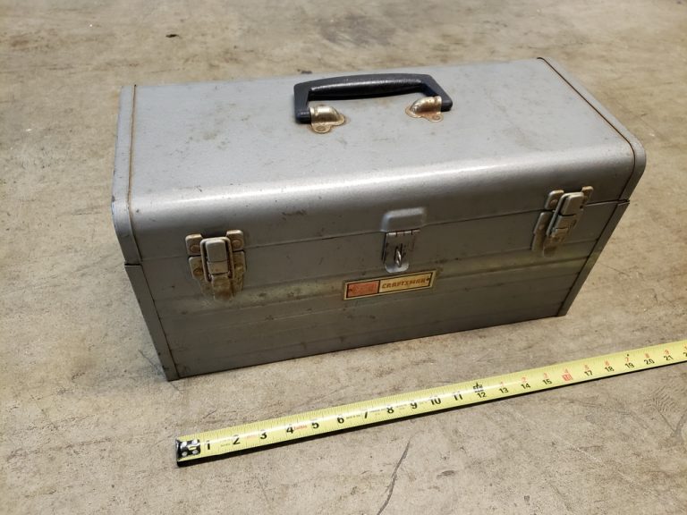 Lot of 18″ Craftsman Gray Metal Tool Box Mechanics Tool Carry Box ...
