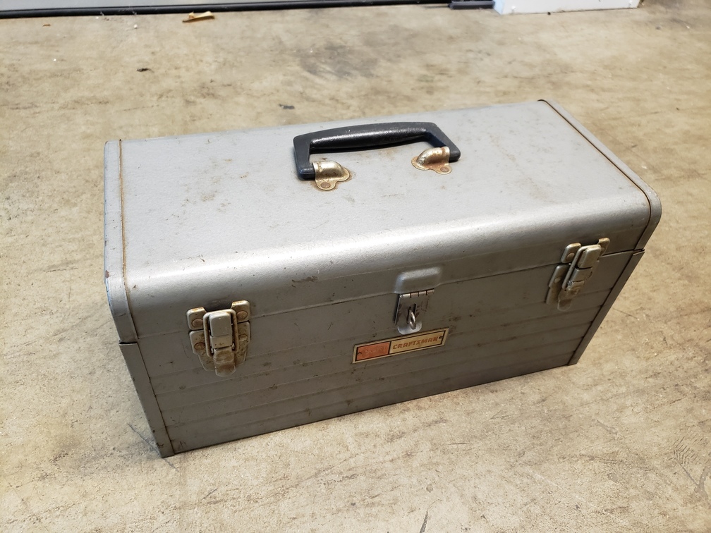 Lot of 18″ Craftsman Gray Metal Tool Box Mechanics Tool Carry Box ...