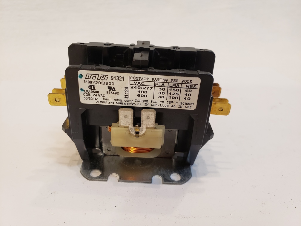 Mars 685744 91321 Definite Purpose Contactor 2 Pole 30 Amp 24 Volt ...