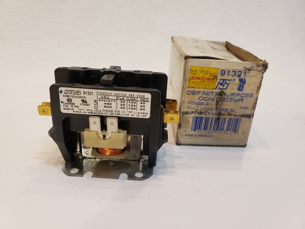 Mars 685744 91321 Definite Purpose Contactor 2 Pole 30 Amp 24 Volt ...