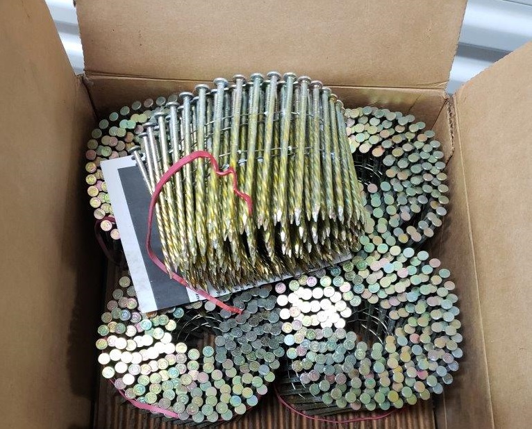 3 Inch x 0.120 Galvanized Screw Shank 15 Degree Stanley Bostitch ...