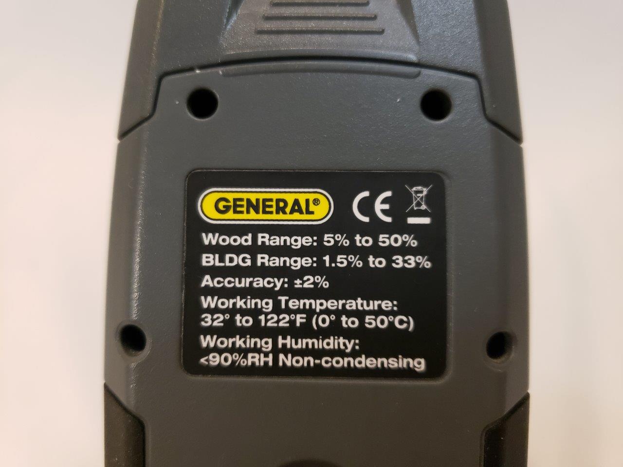 General Tools MMD4E Digital Moisture Meter, Water Leak Detector ...