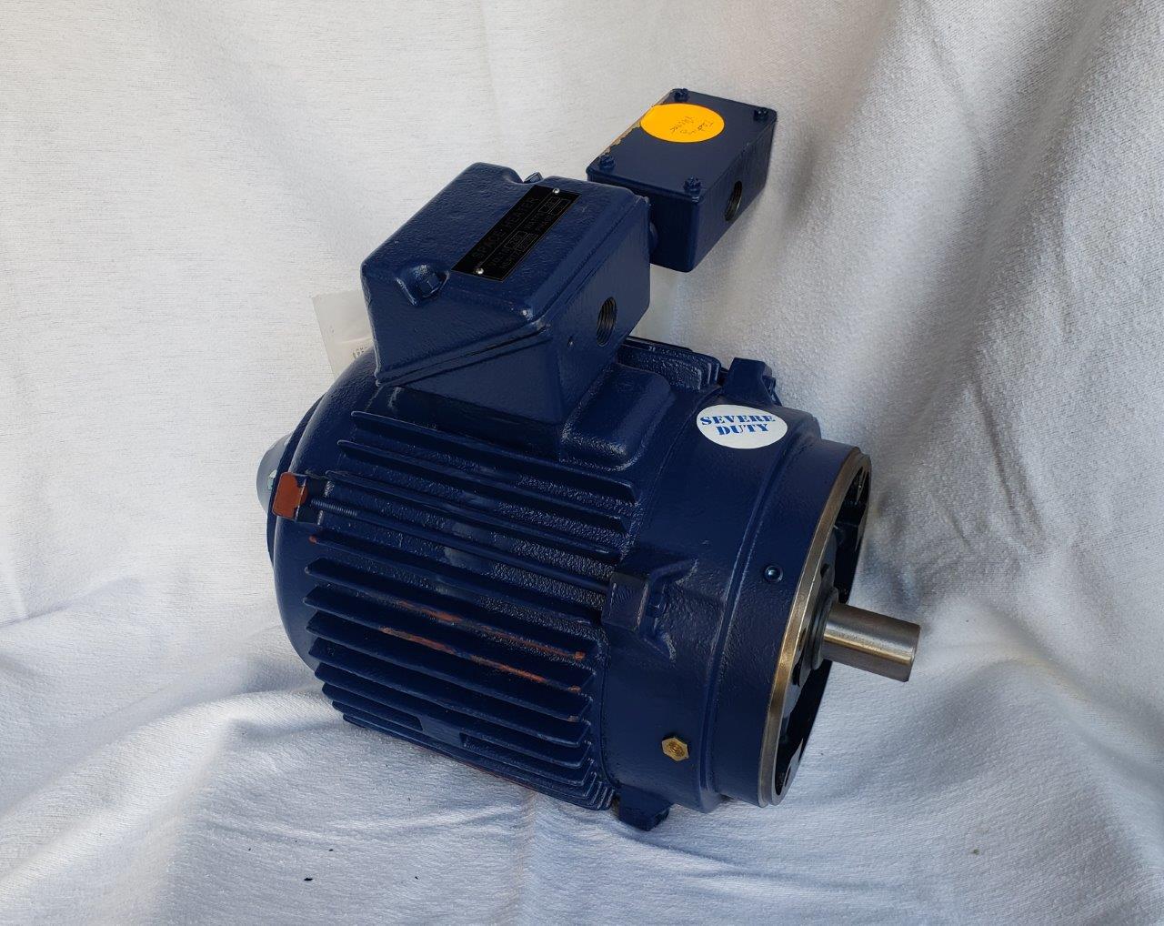 1 HP 3 Phase 460V Severe Duty Motor 575RPM 0.75 KW Marathon Electric ...