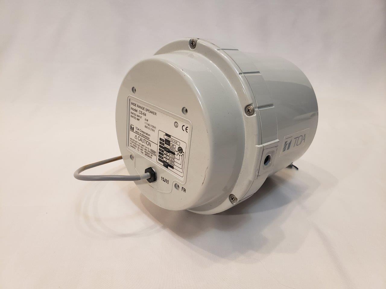 TOA CS-64 Wide Range Weatherproof Speaker | Chicago HVAC tools and supplies