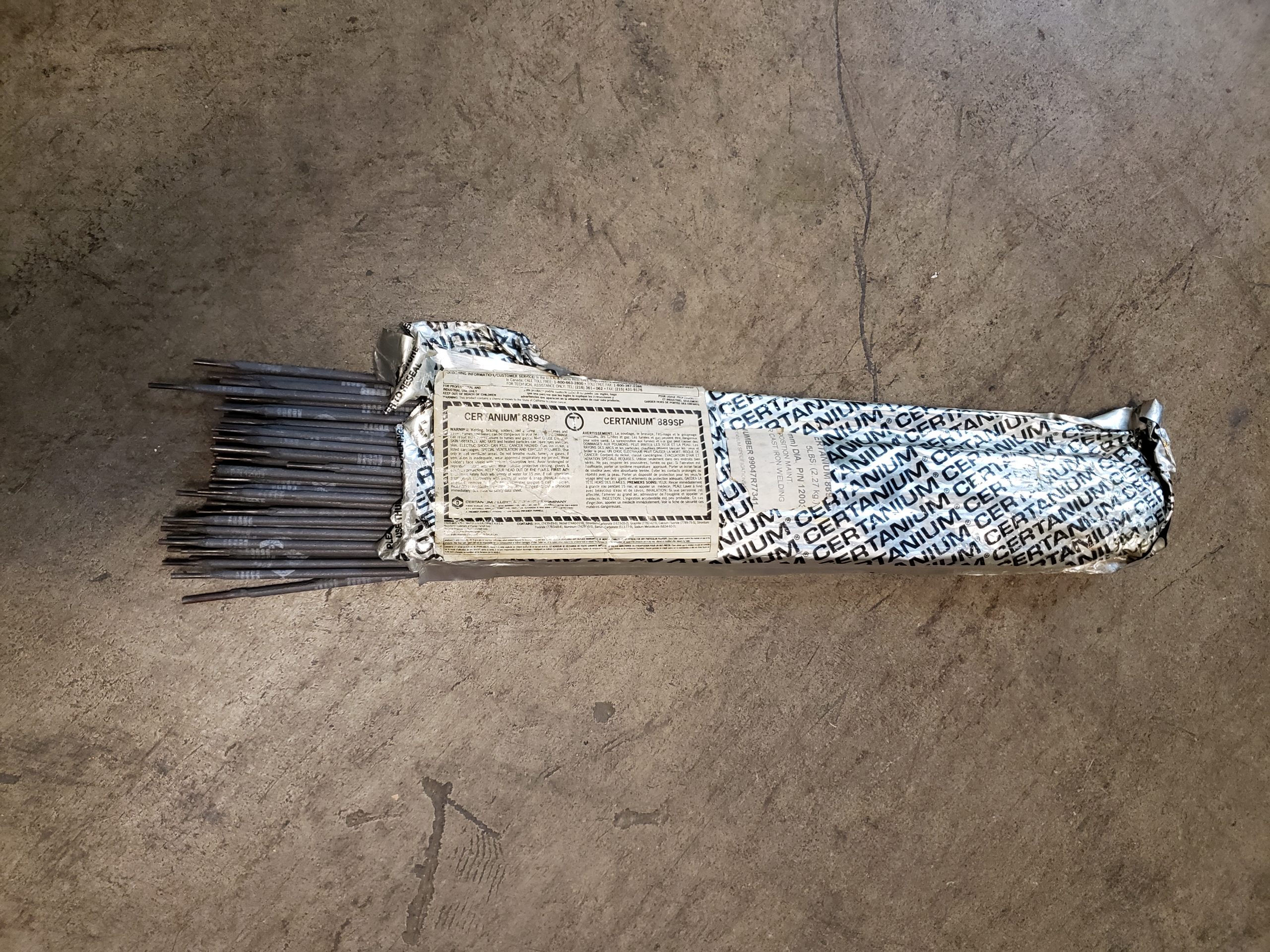 Certanium 889sp Cast Iron Stick Welding Rod Electrode 18″ Inch 3 Lbs Chicago Hvac Tools And