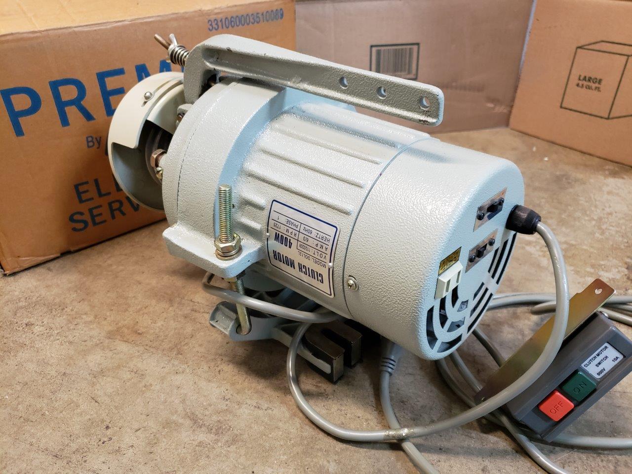 DOL12L 400W 1725 RPM 110/220 Volt Clutch Motor for Industrial Sewing ...