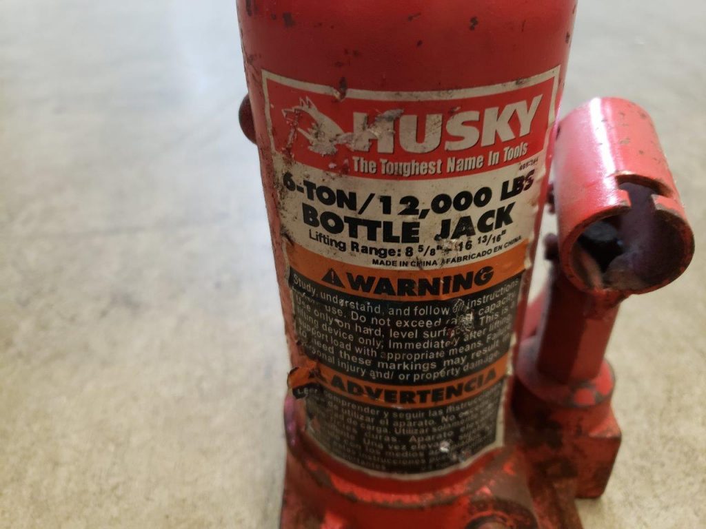 Husky 6 Ton / 12000 Lbs Hydraulic Bottle Jack | Chicago HVAC tools and ...
