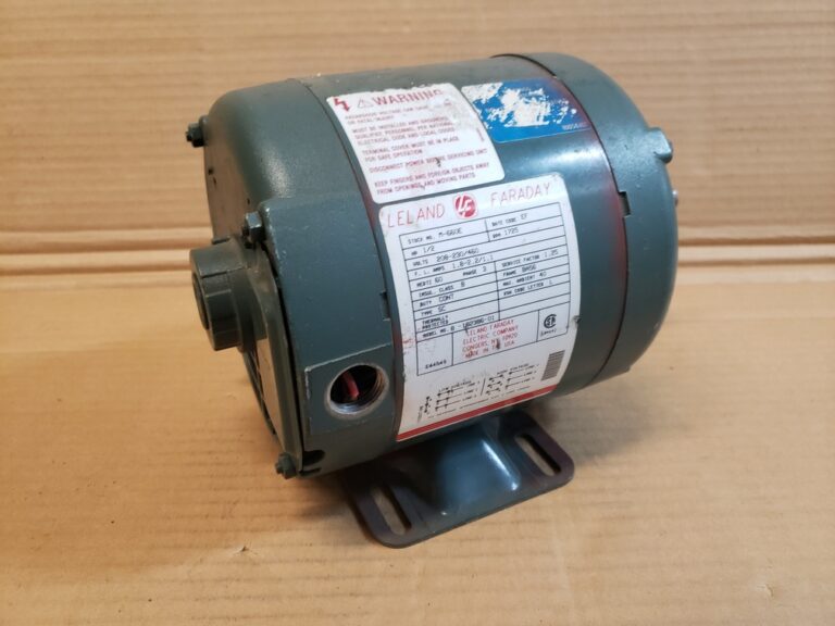 Leland Faraday Electric Motor M-660E, 8-182386-01 1725RPM 3Phase 1/2HP ...