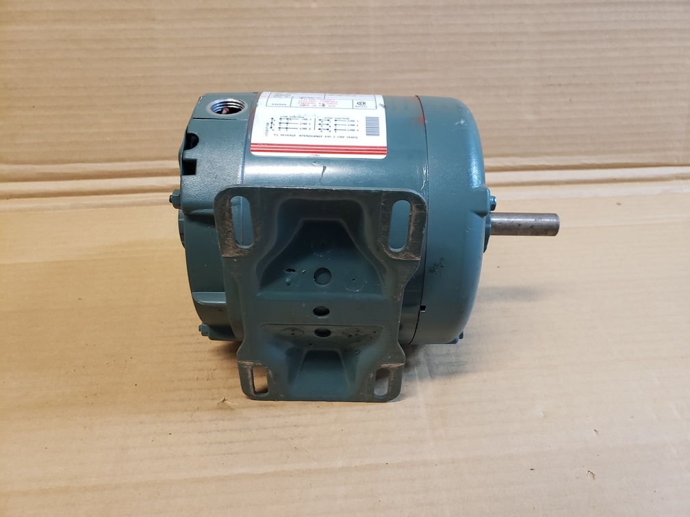 Leland Faraday Electric Motor M-660E, 8-182386-01 1725RPM 3Phase 1/2HP ...