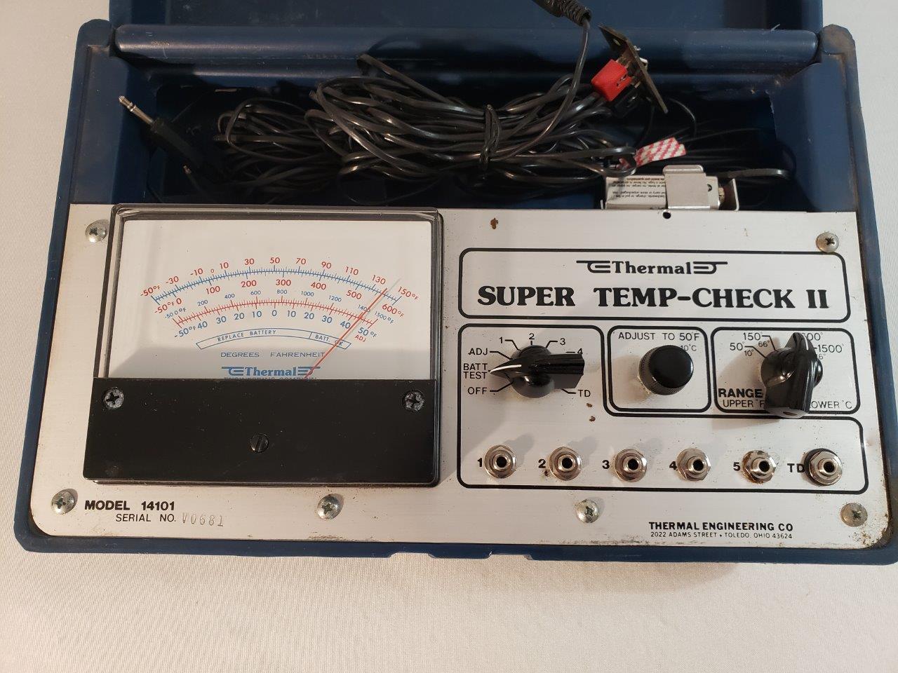 Thermal Super Temp-Check II 2 Model 14101 Professional Temperature ...