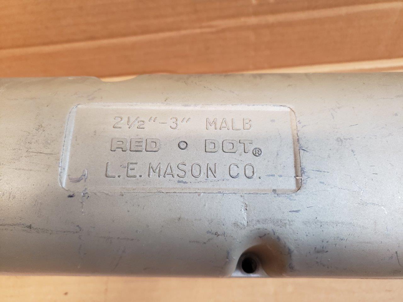 L.E.MASON 2-1/2″-3″ MALB Red Dot Conduit Pulling LB Alum. Threaded Hub ...