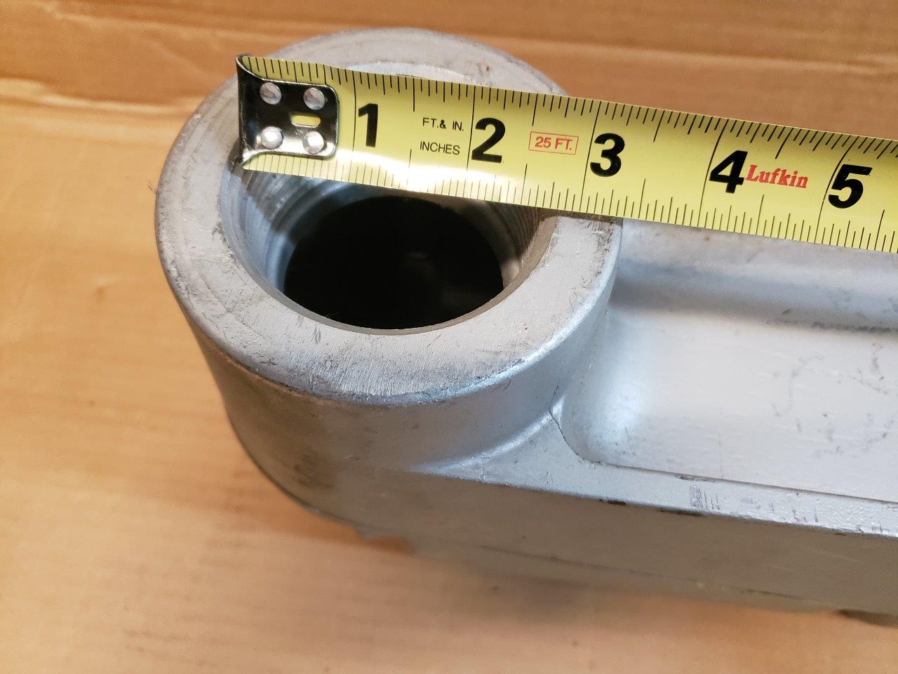 L.E.MASON 2-1/2″-3″ MALB Red Dot Conduit Pulling LB Alum. Threaded Hub ...