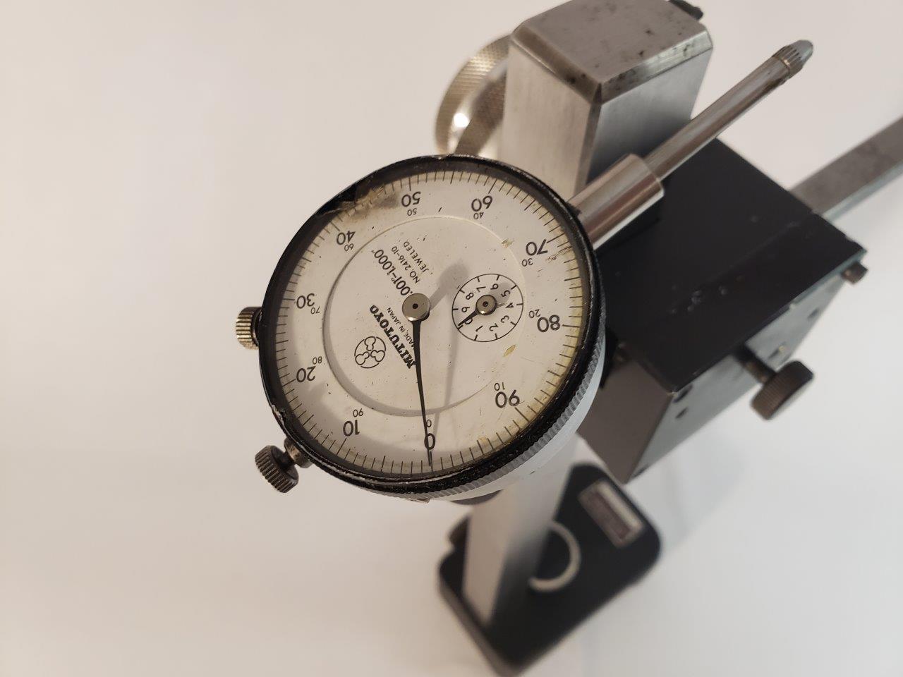 Standard gauge Co. Indicator Stand + Mitutoyo Dial Indicator .001″ to 1 ...