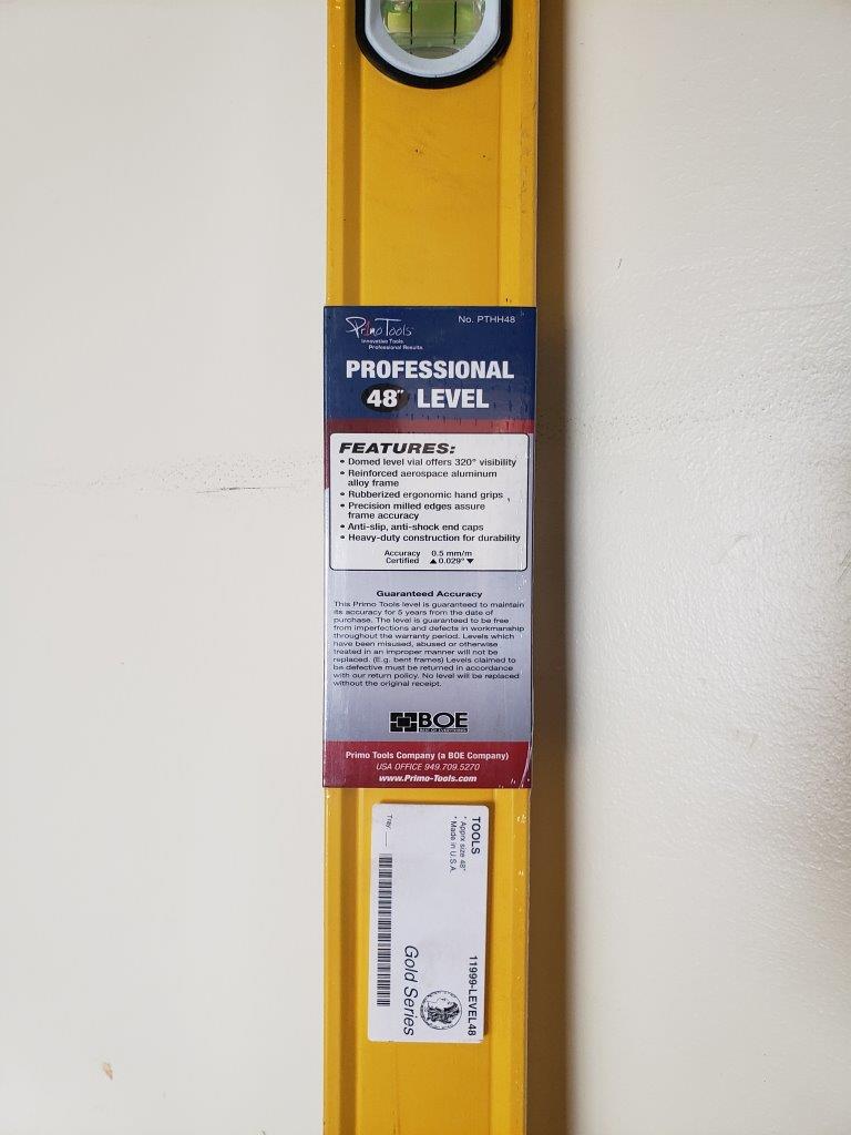 Primo Tools Professional 48″ Heavy Duty Level w/Hand Holes PTHH48 ...