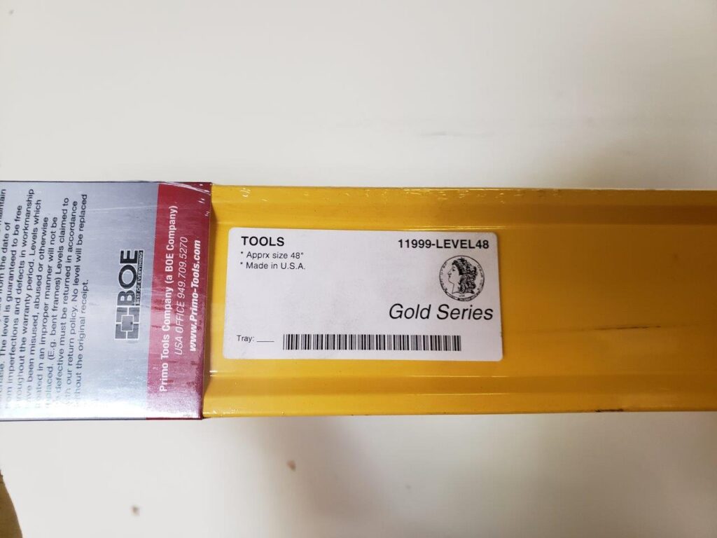 Primo Tools Professional 48″ Heavy Duty Level w/Hand Holes PTHH48 ...