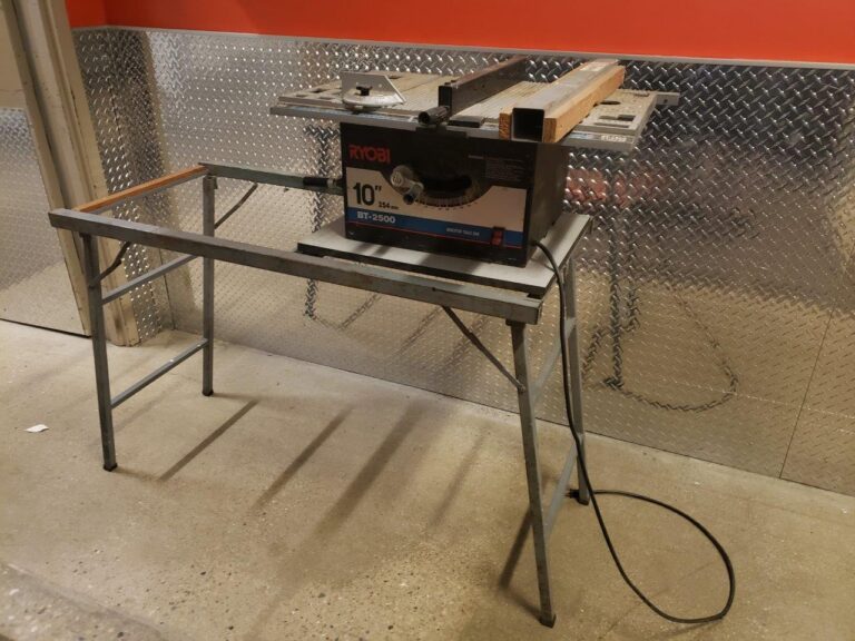 Ryobi 10″ BT-2500 Benchtop Table Saw with Stand | Chicago HVAC tools ...