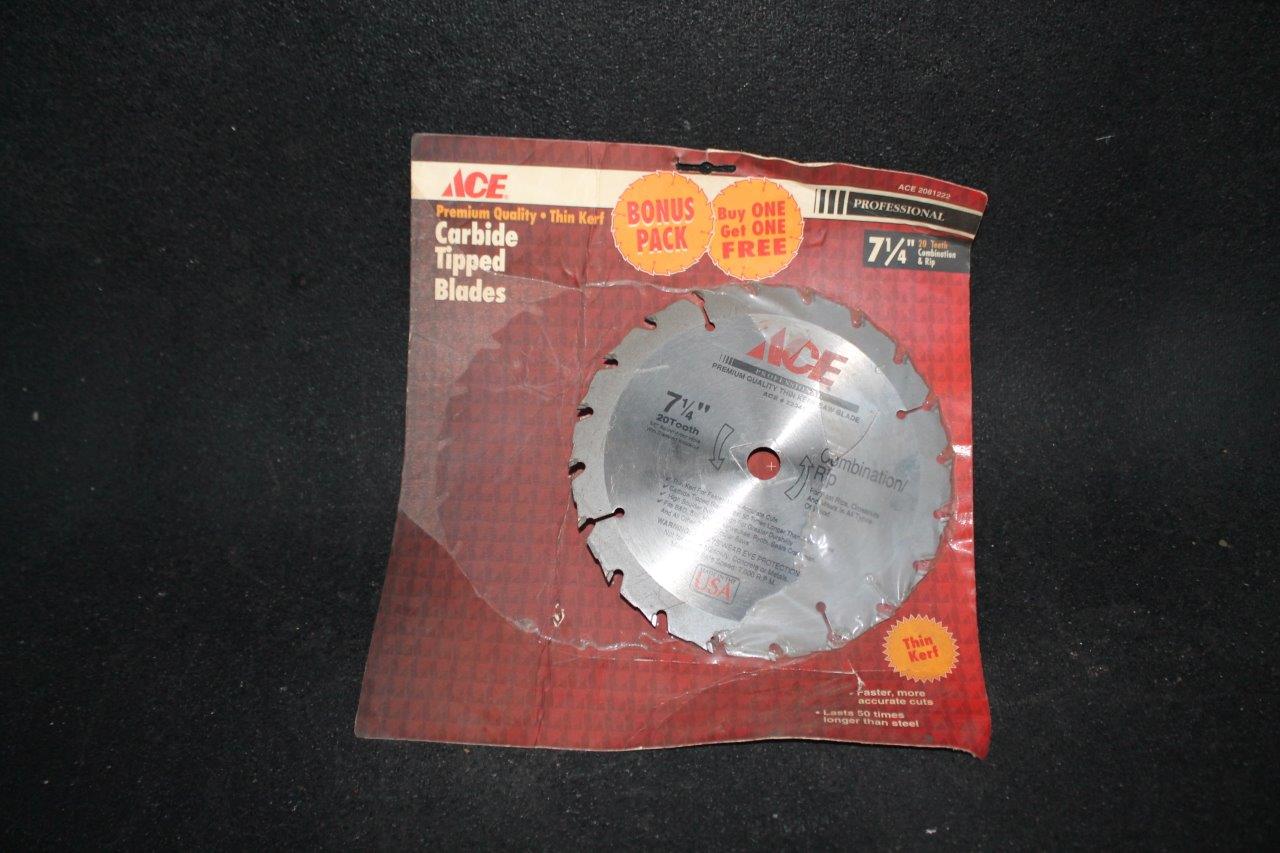 ACE 2081222 Circular Blade 7-1/4″ Carbide Tipped Combo 20 Tooth Saw ...