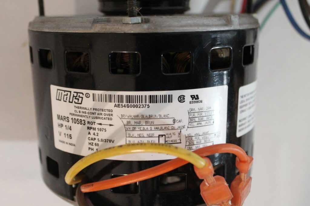 1/4HP 115V 1075RPM 3 Speeds Furnace Blower Motor Mars 10583 | Chicago ...