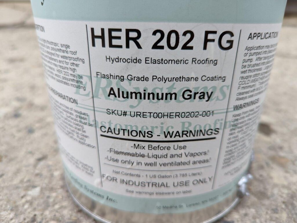 ERSystems HER 202 FG Hydrocide Elastomeric Roofing Flashing Grade ...
