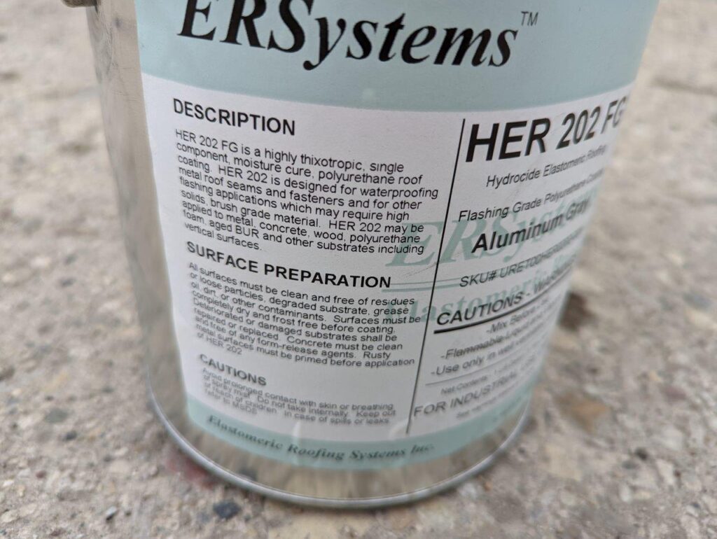 ERSystems HER 202 FG Hydrocide Elastomeric Roofing Flashing Grade ...