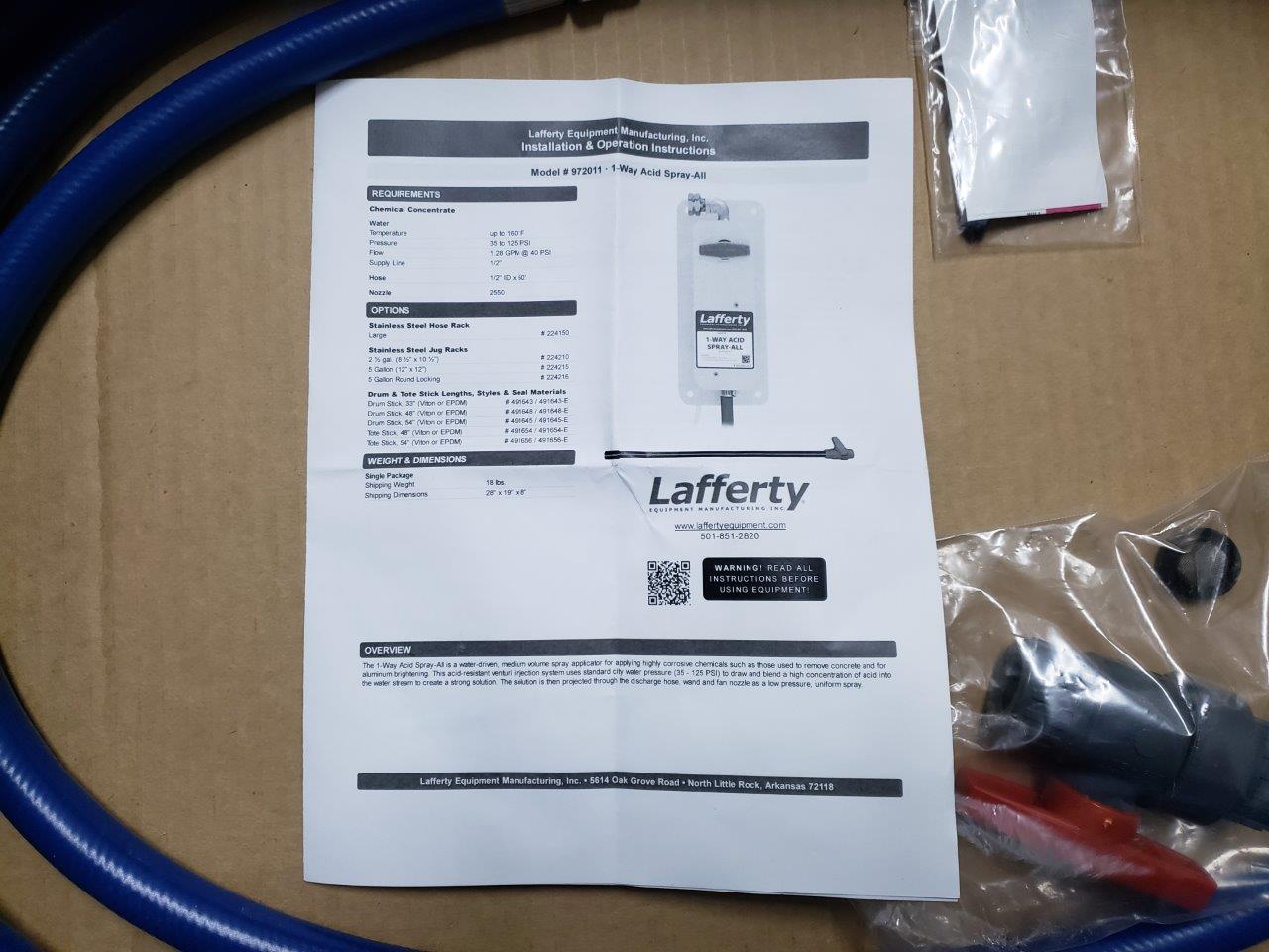 Lafferty 972011 1-Way Acid Spray-All | Chicago HVAC tools and supplies