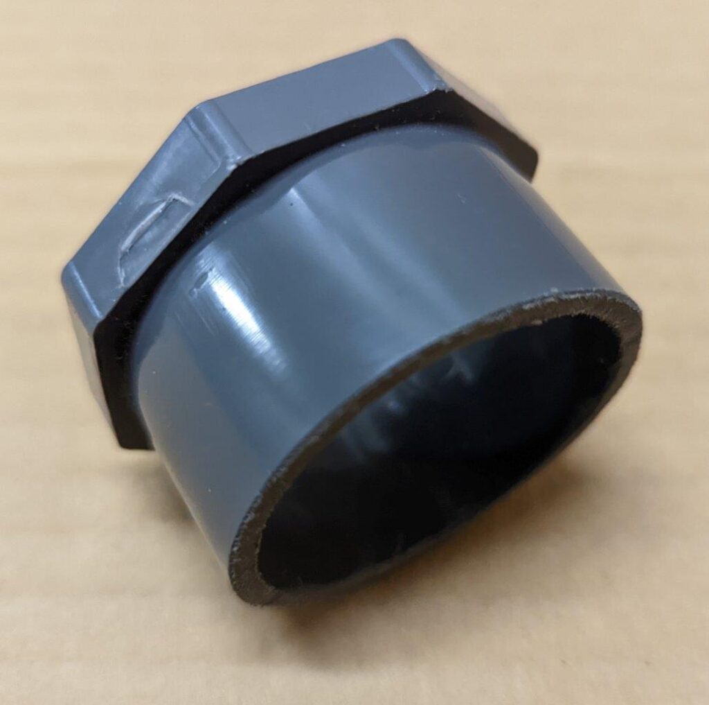 LASCO D2464/D2467 PVCI SCH80 1-1/2″ x 1-1/4″ Coupling Bushing Flush ...