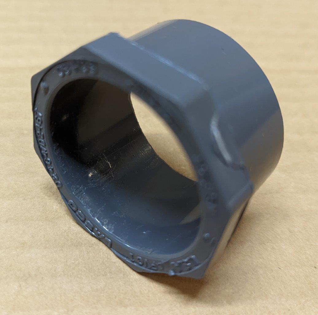 LASCO D2464/D2467 PVCI SCH80 1-1/2″ x 1-1/4″ Coupling Bushing Flush ...