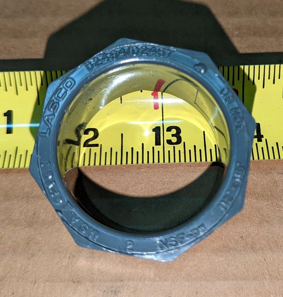 LASCO D2464/D2467 PVCI SCH80 1-1/2″ x 1-1/4″ Coupling Bushing Flush ...