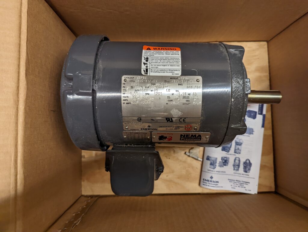 Motor 2 HP, 230/460 V, 3 PH, 1750 RPM, U.S. MOTORS General Purpose ...