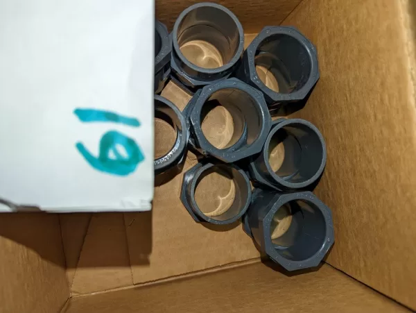 LASCO D2464/D2467 PVCI SCH80 1-1/2 x 1-1/4" Coupling Bushing