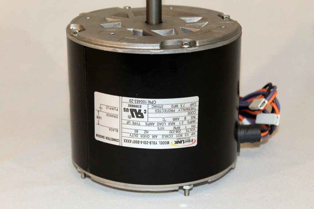 Interlink OEM Upgraded Replacement Condenser Fan Motor YSLB-250-6-B007-XXXX 1/3 HP 230v ...