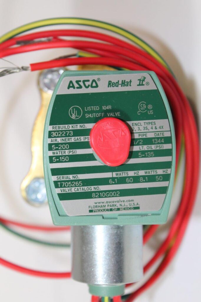Asco T705265 Solenoid Valve 1/2 Pipe, 24V AC, 5 psi Min. 8210G002 ...