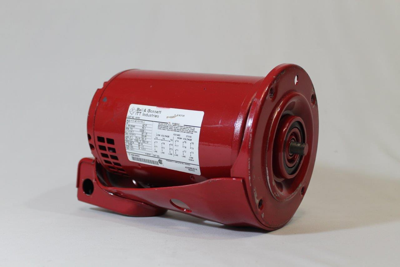 169233 Bell & Gossett 903585 Motor 1HP 1725RPM 208-230/460v 3Ph ODP ...