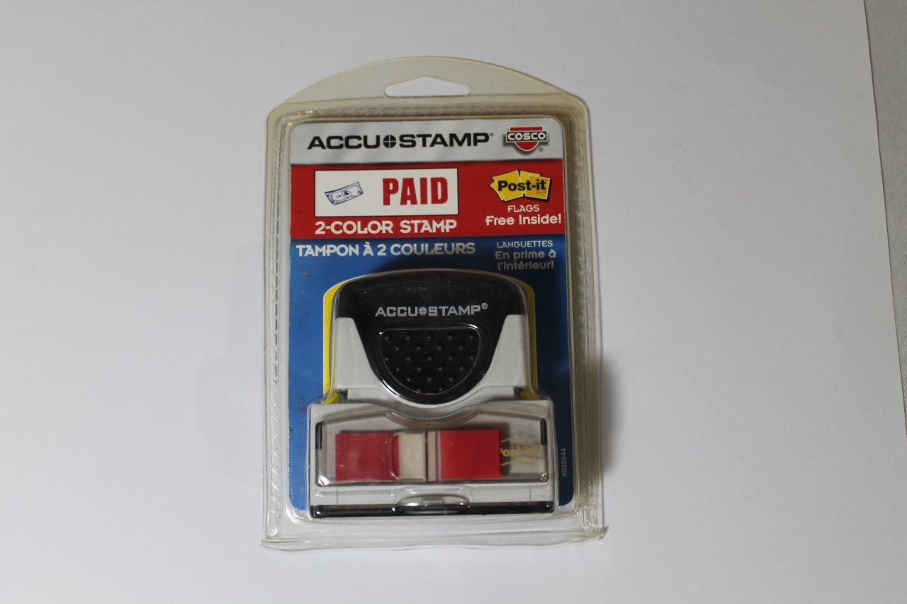 Cosco Accu Stamp “Paid” 2 Color 032944 | Chicago HVAC tools and supplies