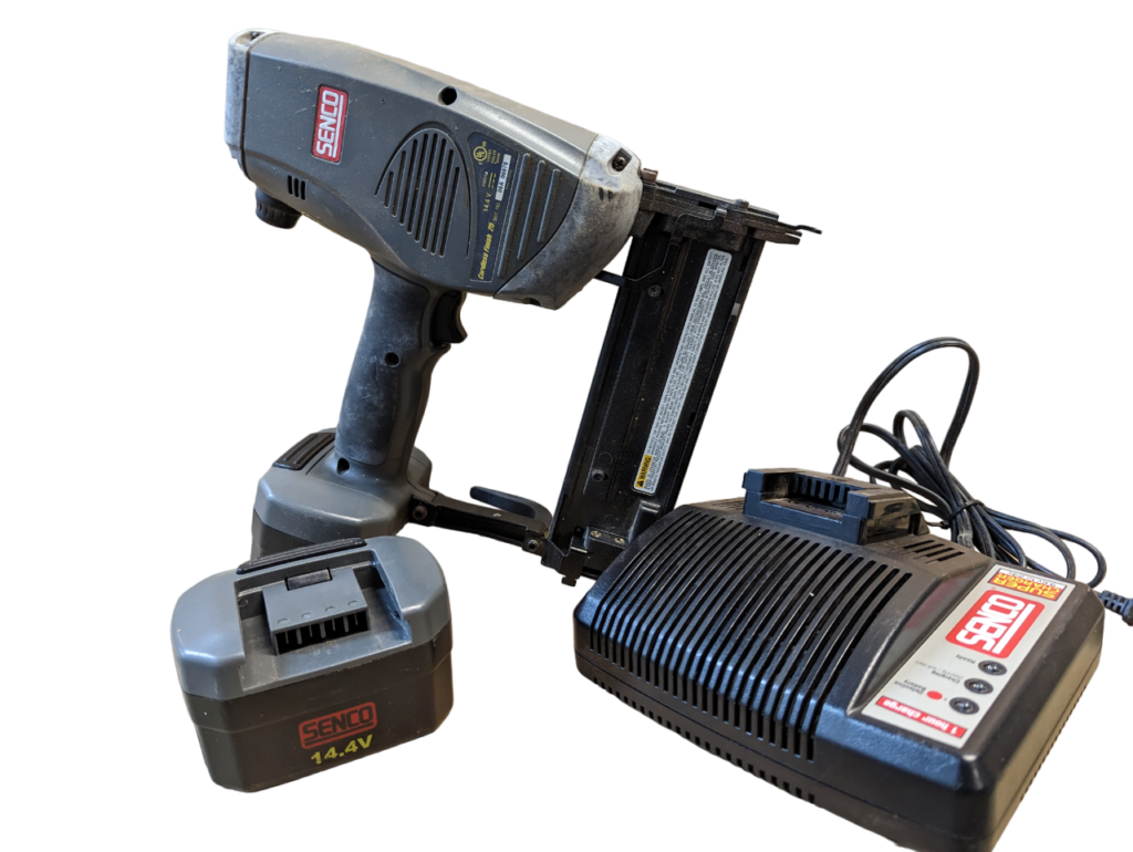 Nail Gun Senco 25 Cordless 14.4V Finish Nailer 18 Gauge With Two ...
