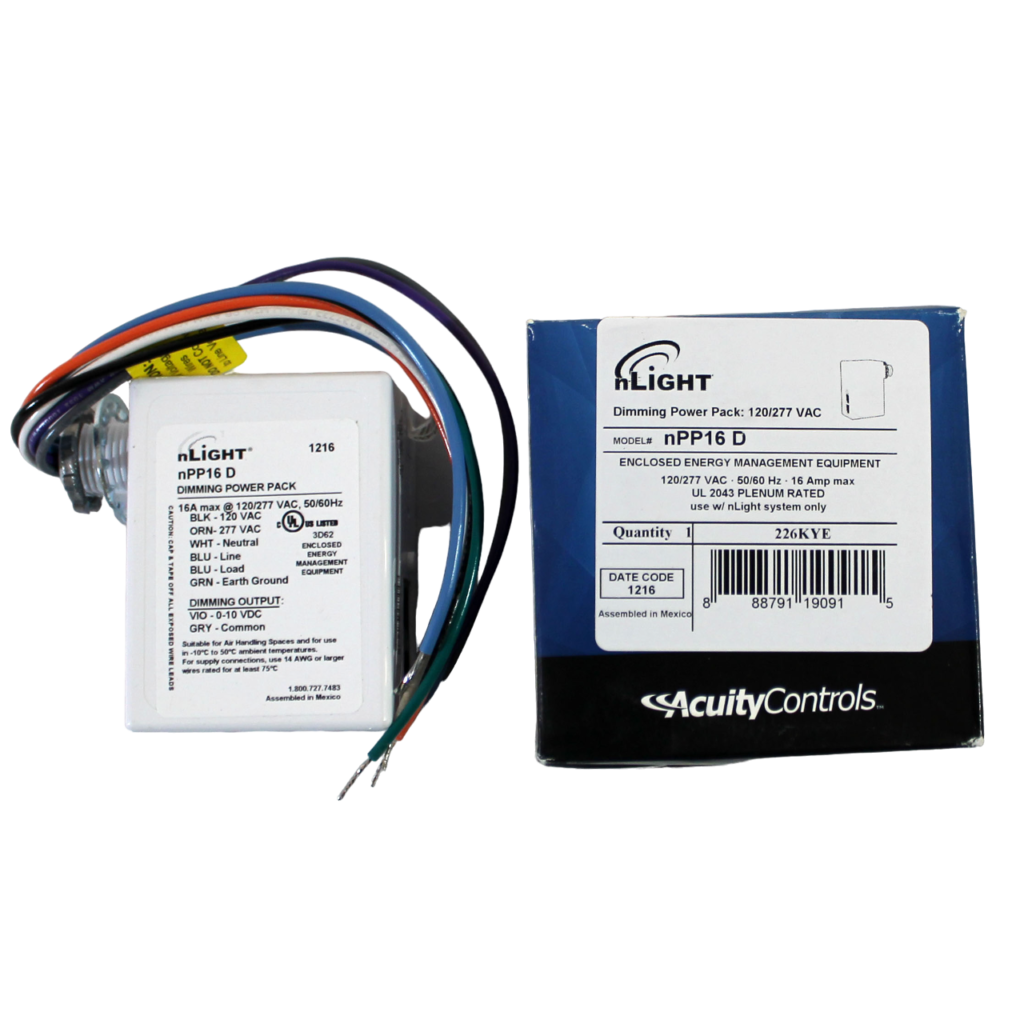 Sensor Switch nLight nPP16-D-EFP Power / Relay Pack, 0-10VDC Dimming ...